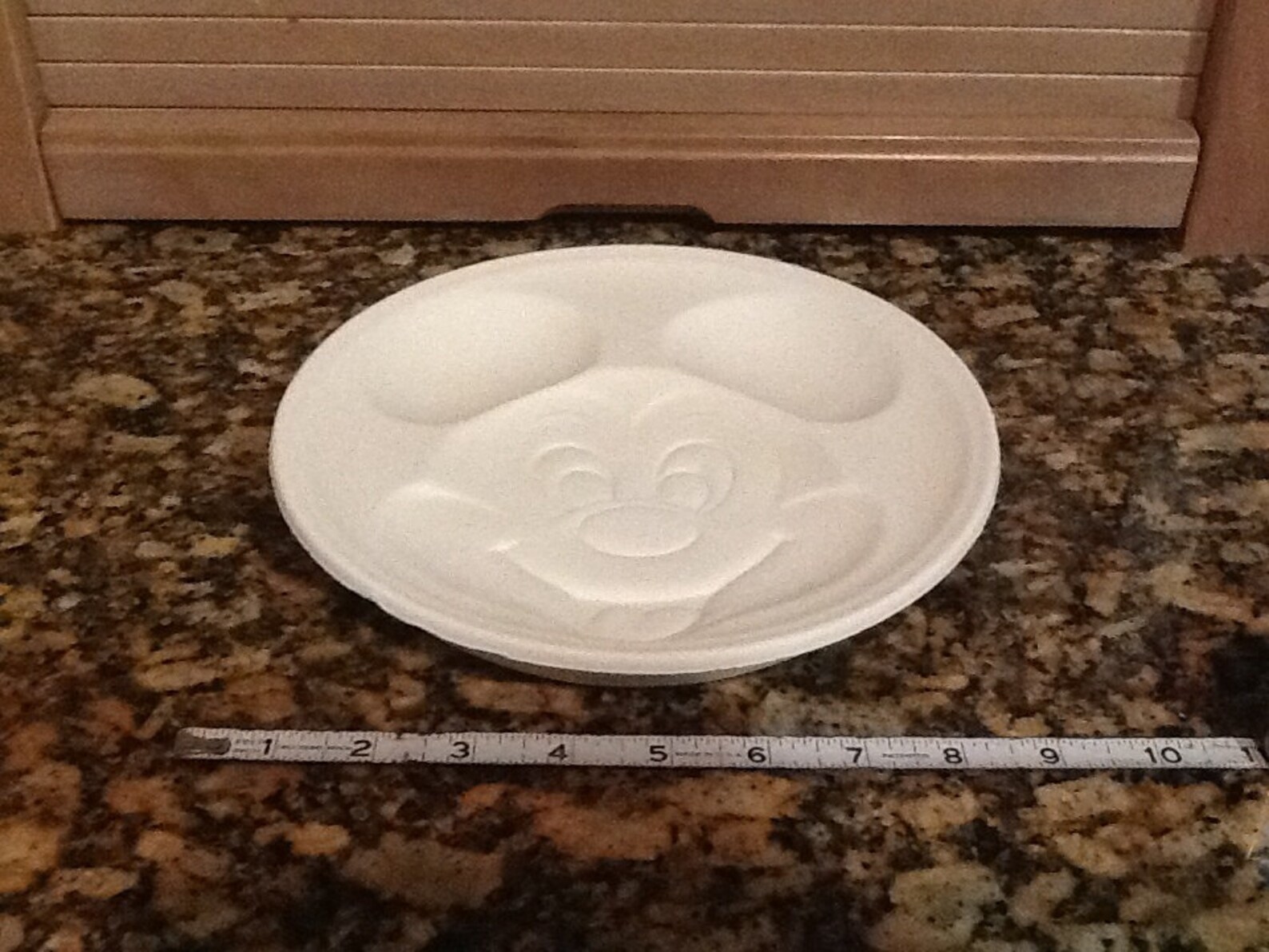 Mickey Mouse Dinner Plate Walt Disney Figurine Ceramic Bisque Ready to ...
