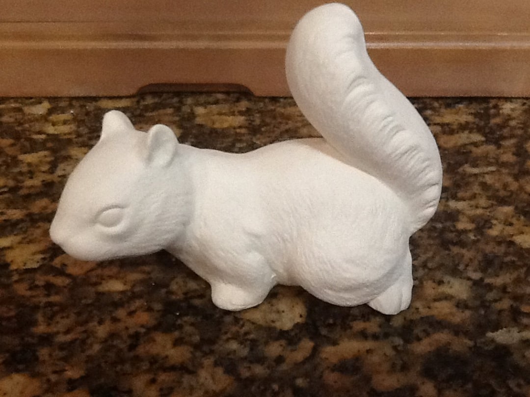 Ceramic Bisque Squirrel 5-6" Ready to Paint - Etsy