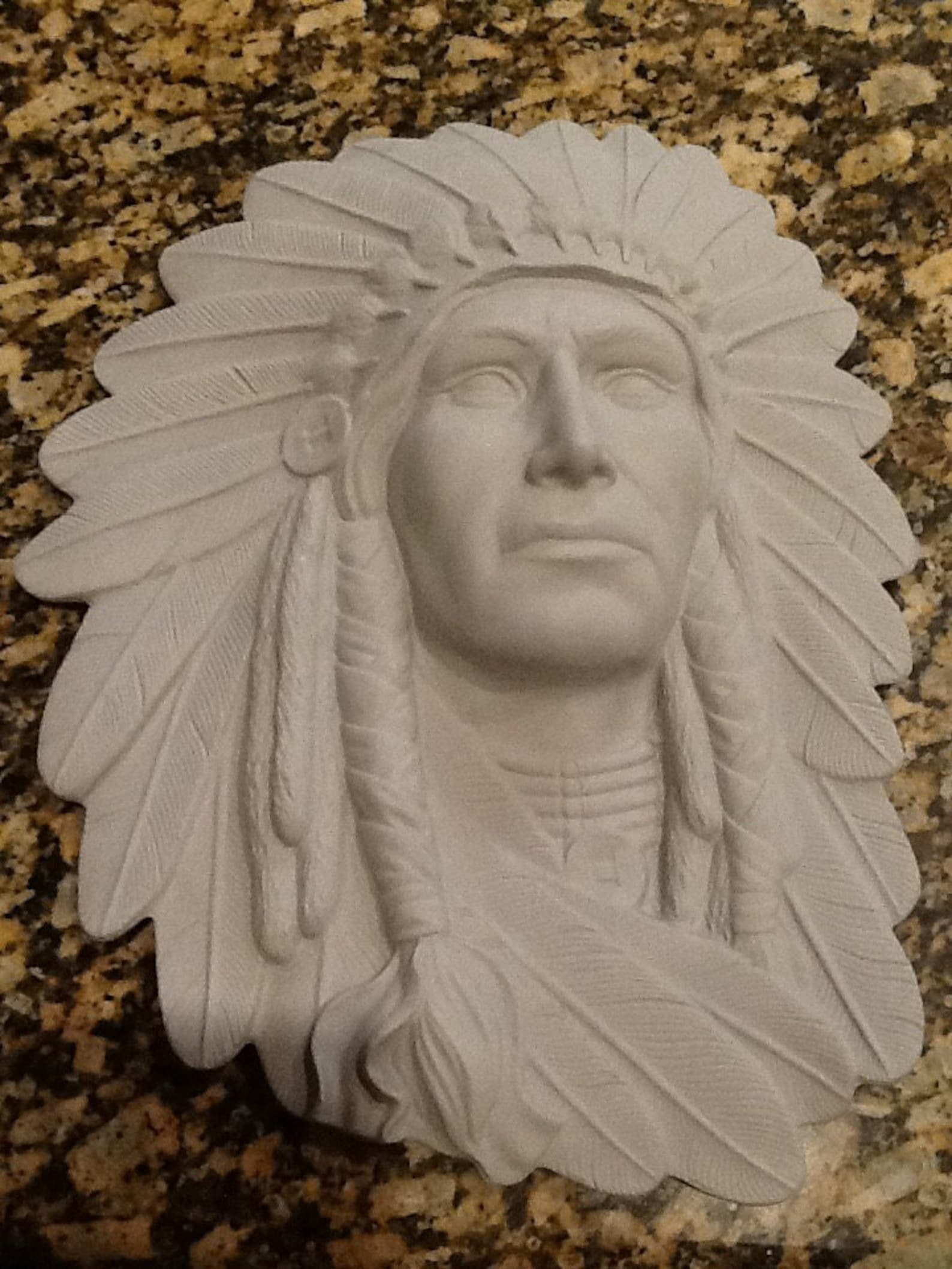 Indian Chief Wall Plaque Ready to Paint Ceramic Bisque - Etsy