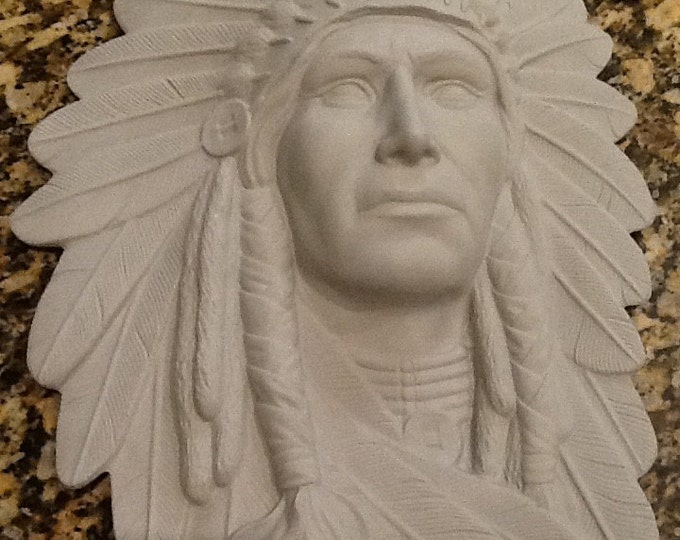 Indian Chief Wall Plaque Ready to Paint Ceramic Bisque - Etsy