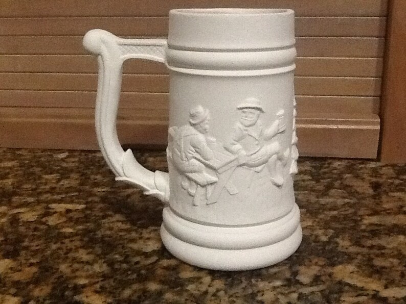 Small German Stein 1/2 Liter 6" Tall Ready to Paint - Etsy
