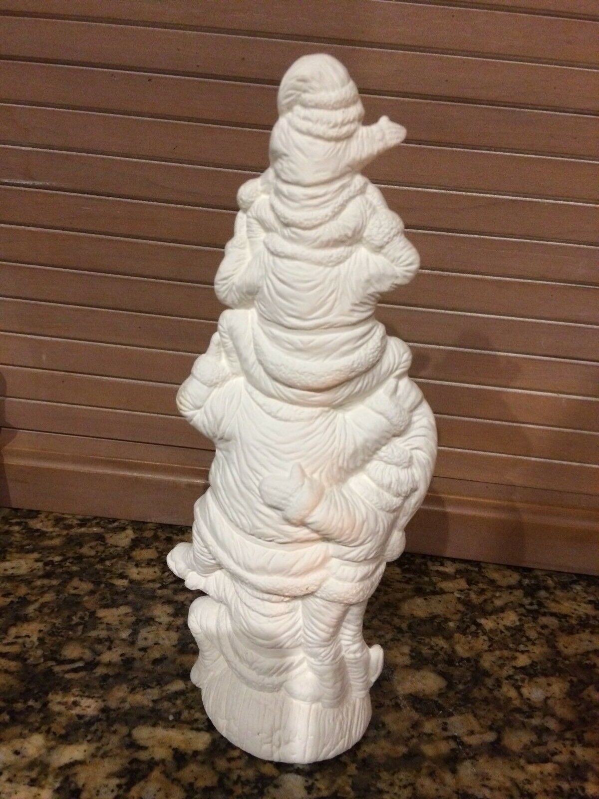 Santa Christmas Totem Pole ceramic bisque ready to paint | Etsy