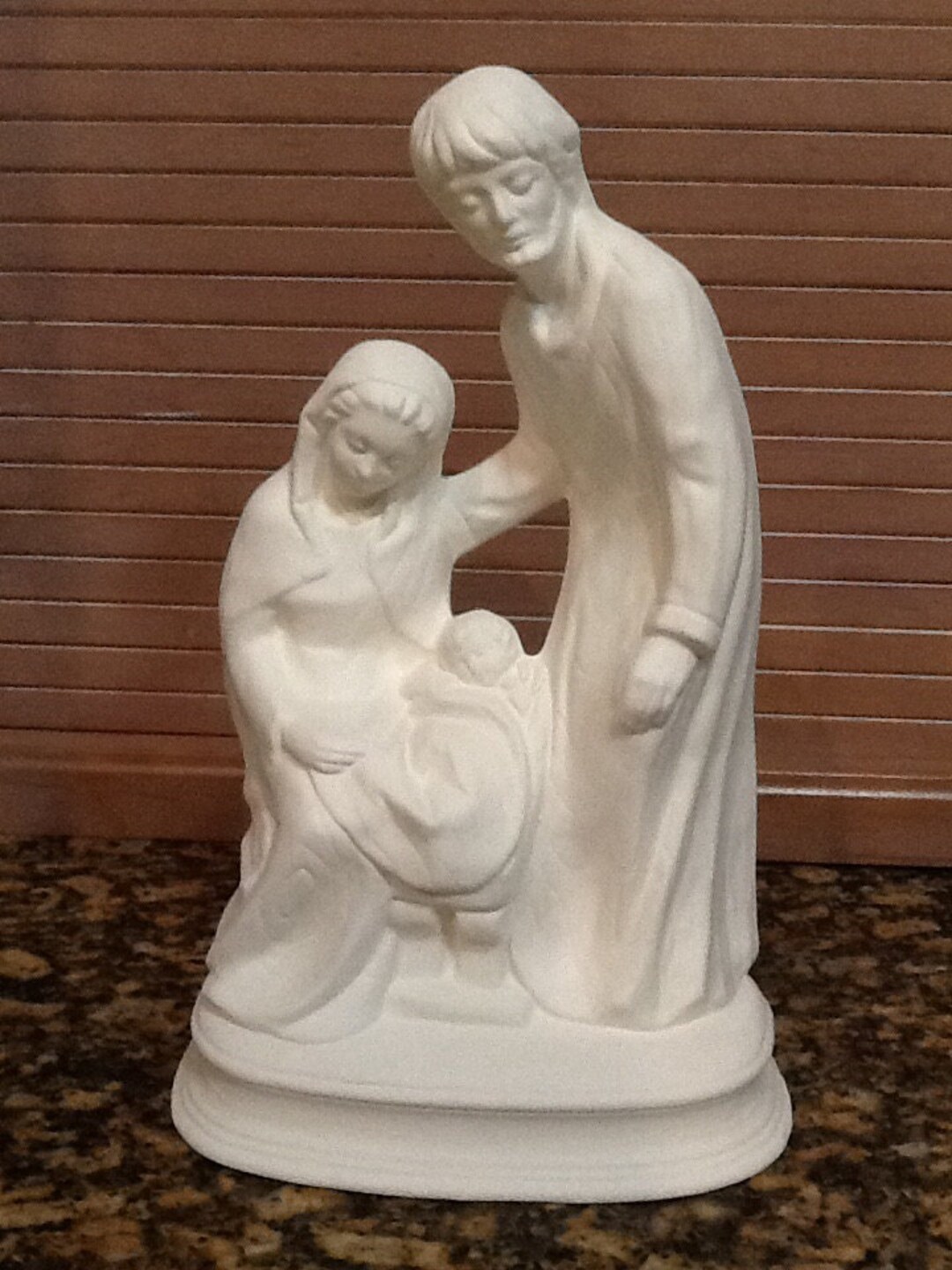 Ceramic Bisque Nativity Holy Family Christmas Ready to Paint. 11.5 ...