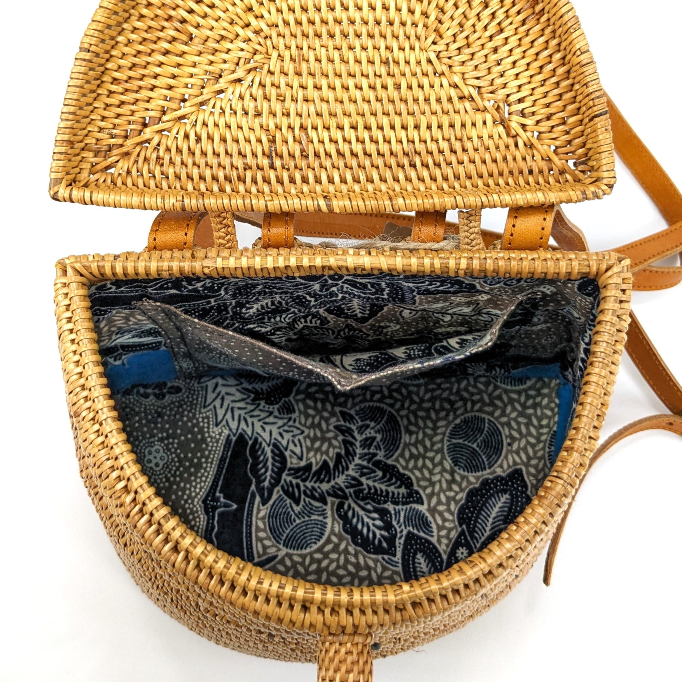 Woven Artisan Straw Backpack, Handmade Artistic Rattan Backpack, Boho ...