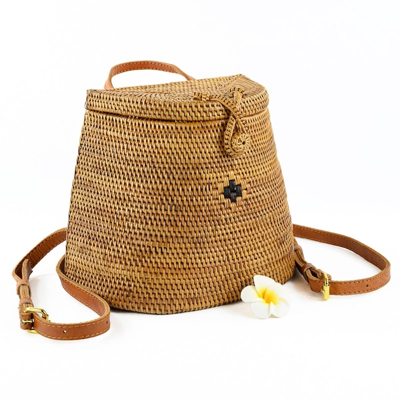 Rattan Backpack - Etsy
