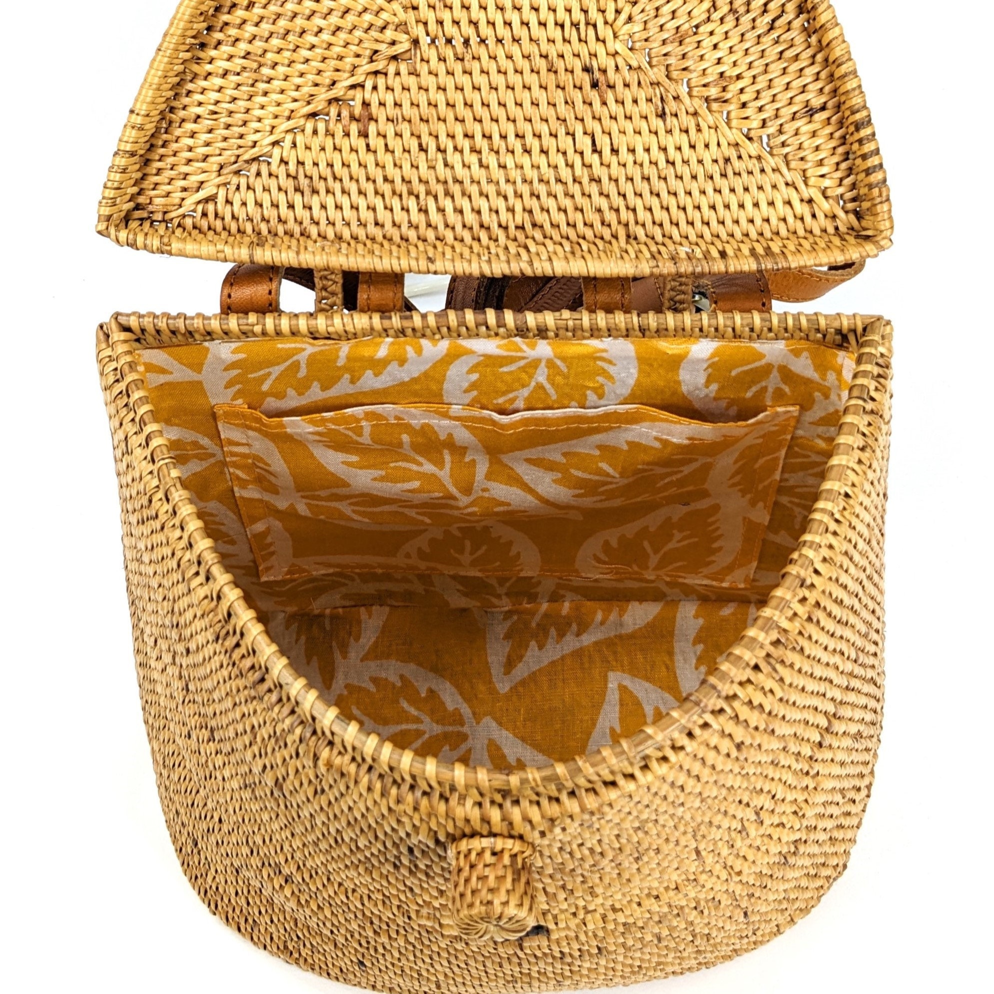 Woven Artisan Straw Backpack, Handmade Artistic Rattan Backpack, Boho ...