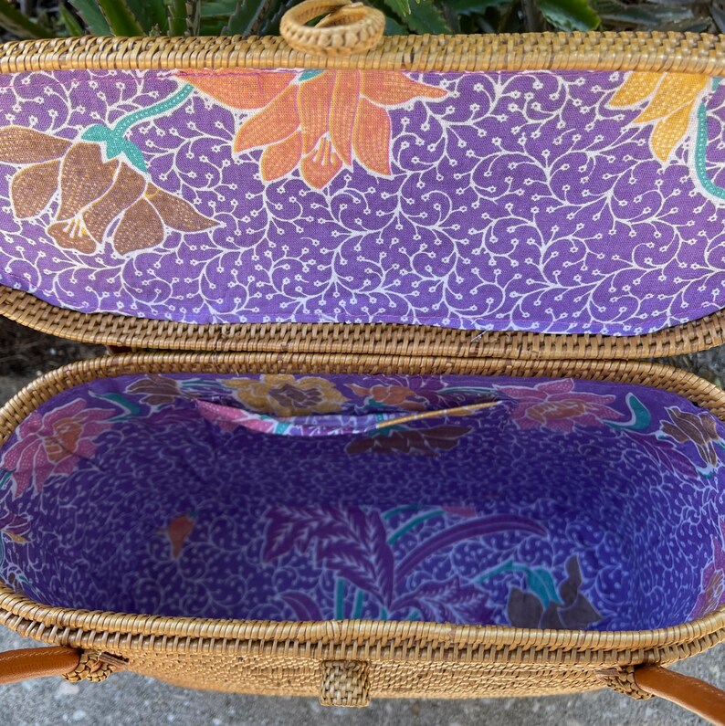 Woven Rattan Shoulder Bag With Lid Handmade Rattan Tote Bag - Etsy