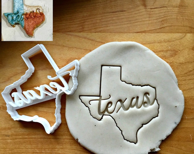 Texas Flag Cookie and Fondant Cutters TEXAS SIZED Options - Etsy