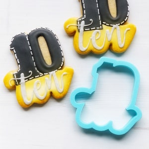 Lettered Number 10 Cookie Cutter in Multiple Sizes - Etsy