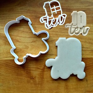 Set of 2 Lettered Number 10 Cookie Cutters/multi-size/dishwasher Safe ...