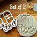 Set of 2 Lettered Number 10 Cookie Cutters/multi-size/dishwasher Safe ...