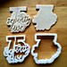 Set of 2 Lettered Number 75 Cookie Cuttersmulti-size/choose Standard or ...