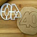 Number 40 Cookie Cutter/multi-size/makes an Imprint new Sizes - Etsy