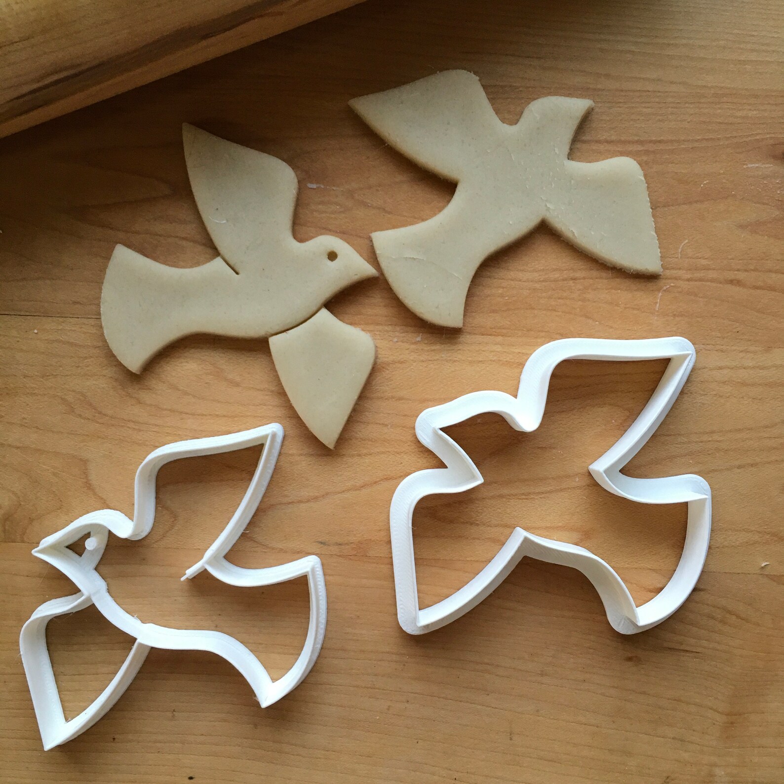 Set of 2 Dove/bird Cookie Cutters/multi-size - Etsy
