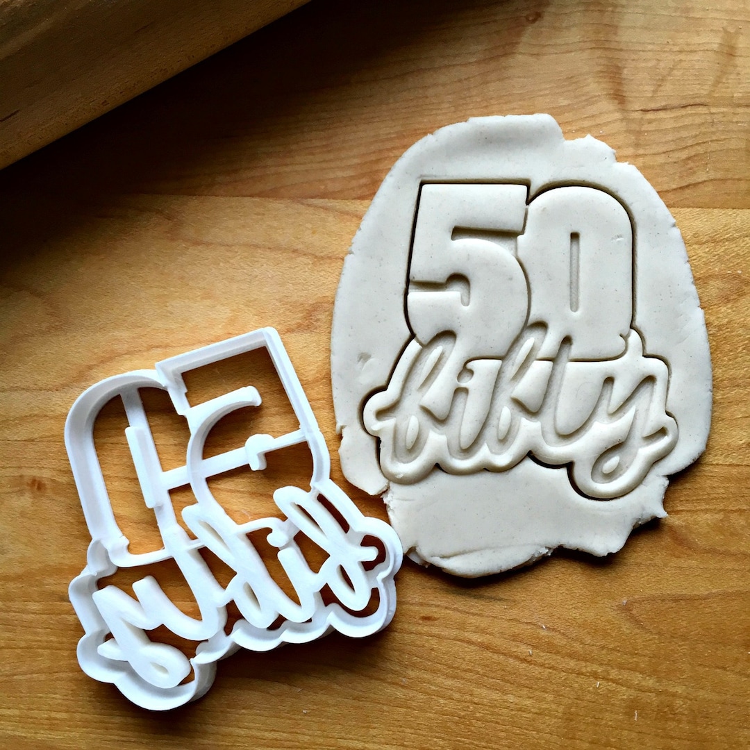 Lettered Number 50 Cookie Cutter/multi-size/choose Standard or ...
