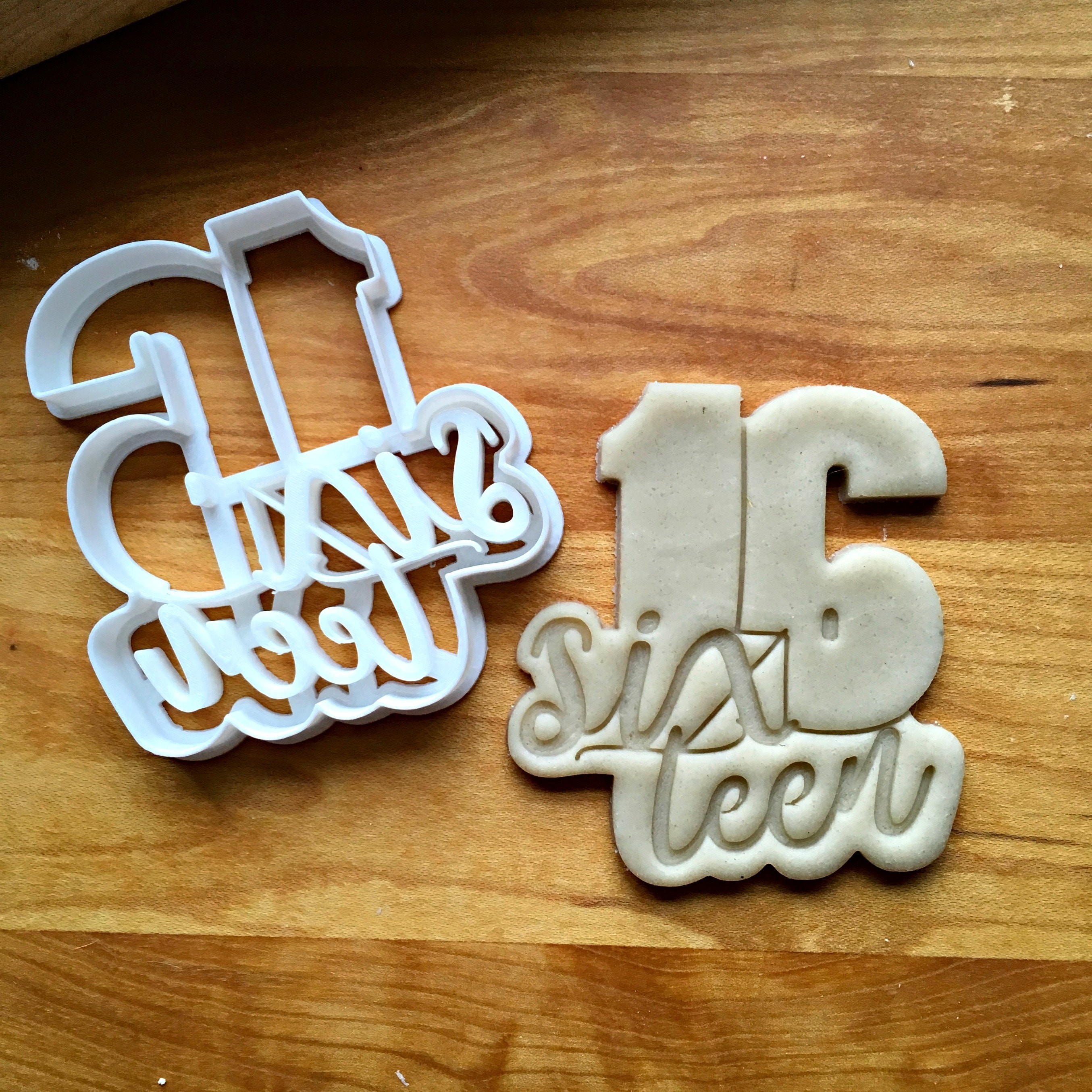 Lettered Number 16 Cookie Cutter/multi-size/dishwasher Safe - Etsy