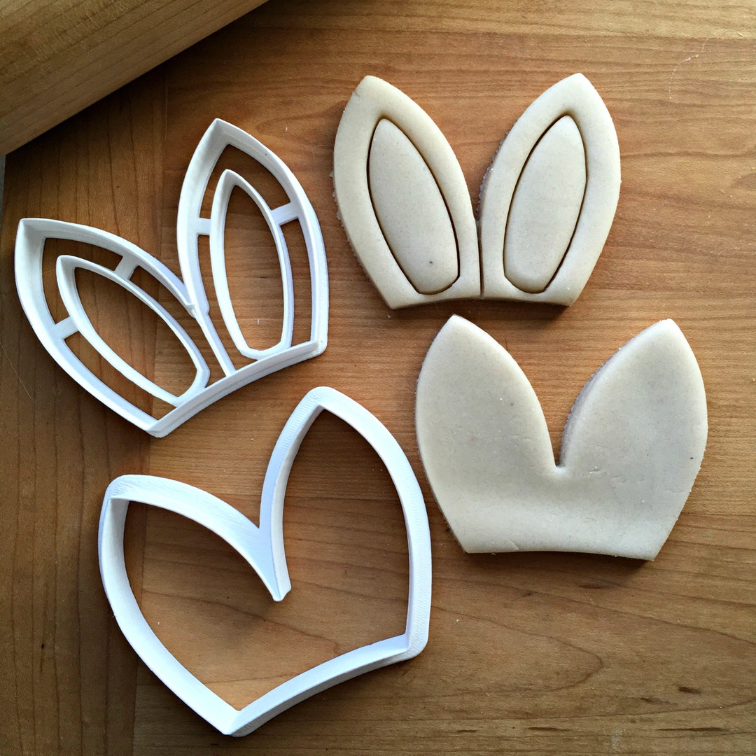 Set of 2 Bunny Ears Cookie Cutters/multi-size /made in the USA - Etsy