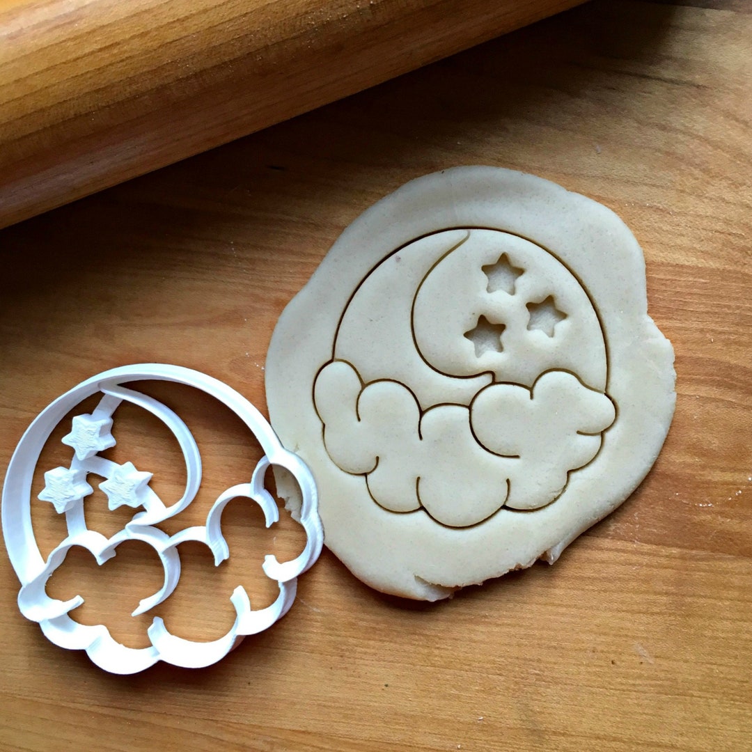 Moon, Cloud and Stars Cookie Cutter in Multiple Sizes - Etsy