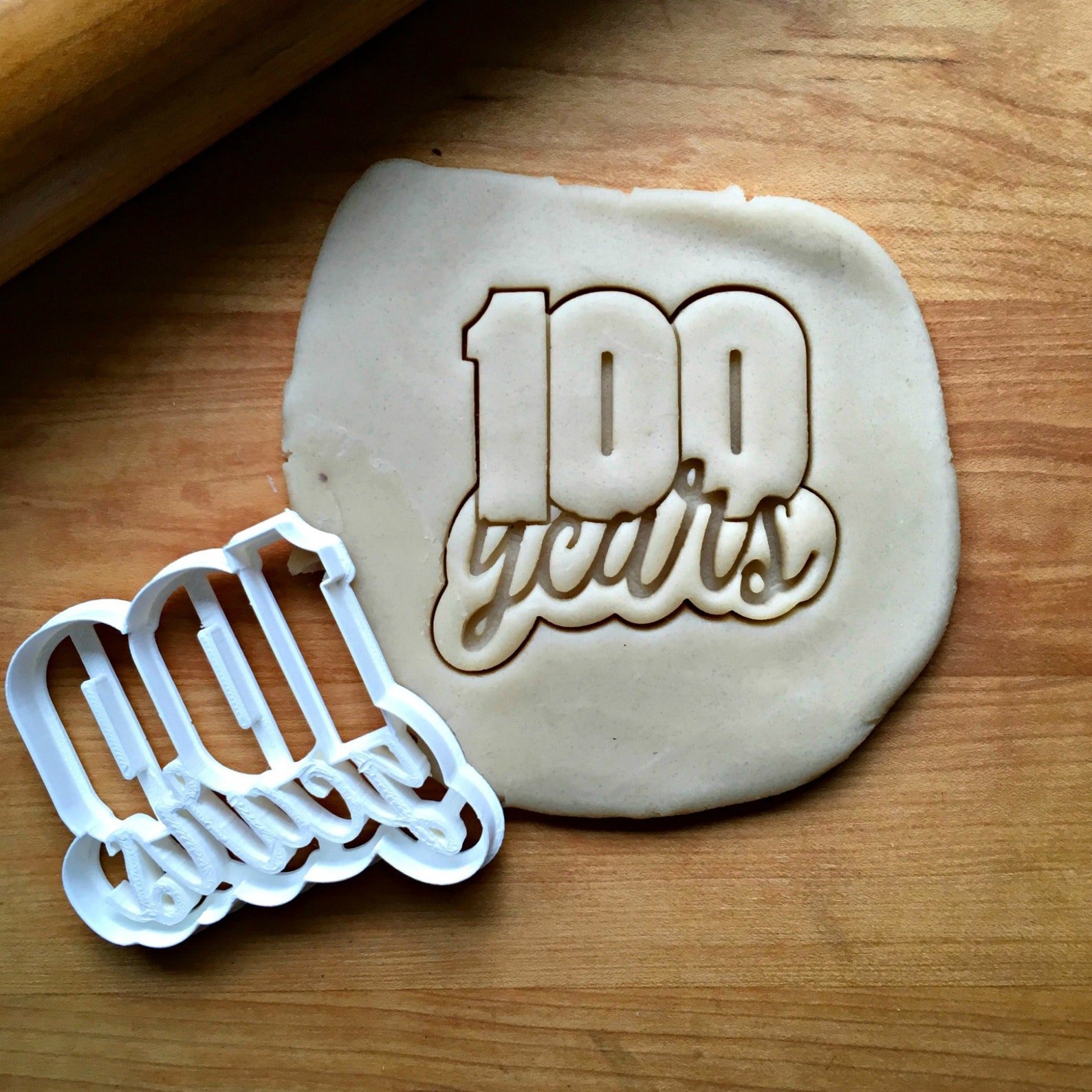 Lettered Number 100 Years Cookie Cutter/multi-size/dishwasher - Etsy