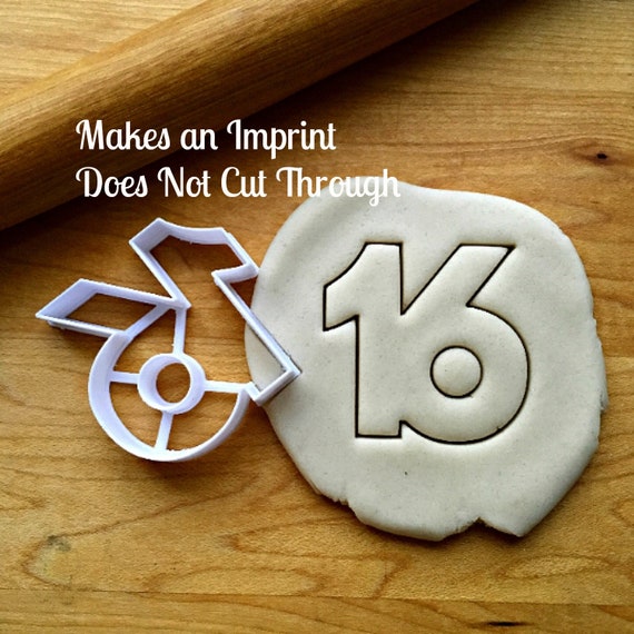 Number 16 Cookie Cutter/multi-size/dishwasher Safe Available - Etsy