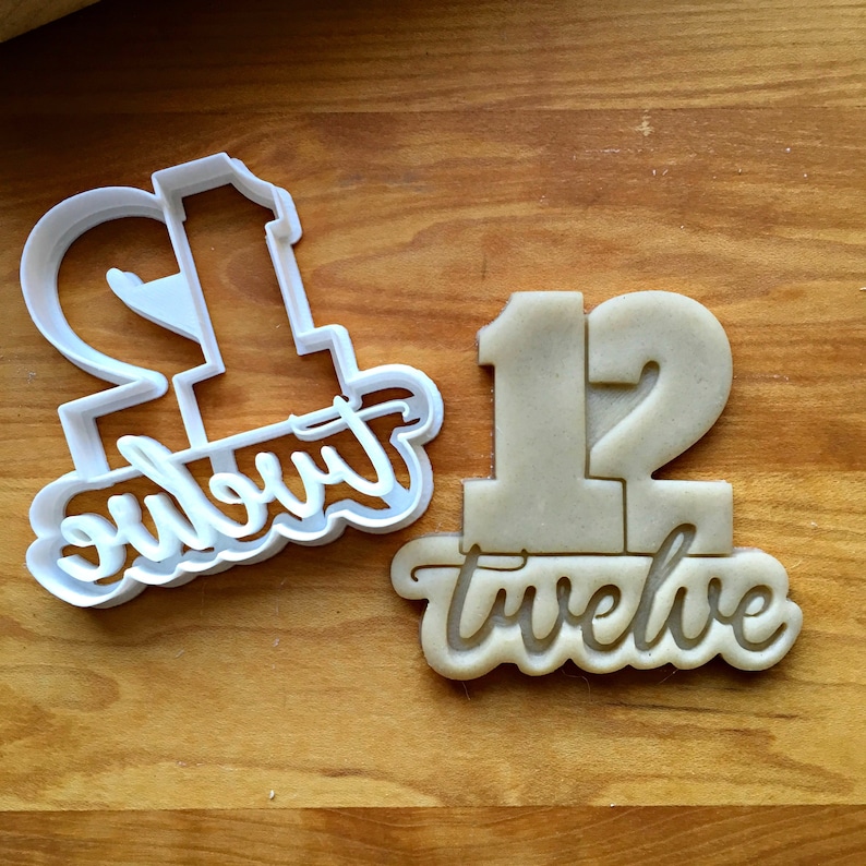 Set of 6 Lettered Number Cookie Cutters - Etsy