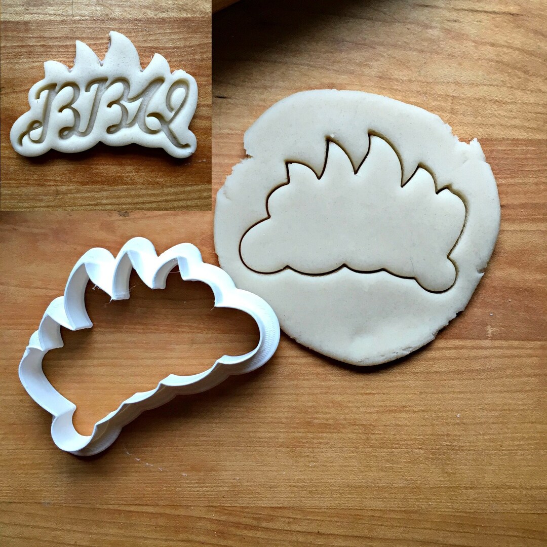 BBQ Script Cookie Cutter / Multi-Size / Lavavajillas Seguro Disponible ...