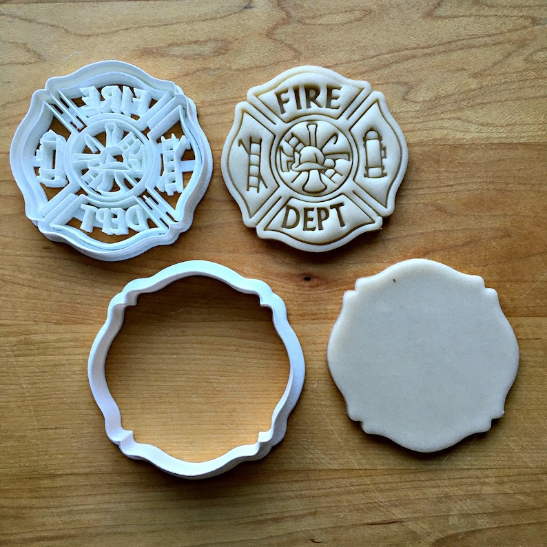 Set of 2 Firefighter Maltese Cross Cookie Cutters in Multiple Sizes - Etsy