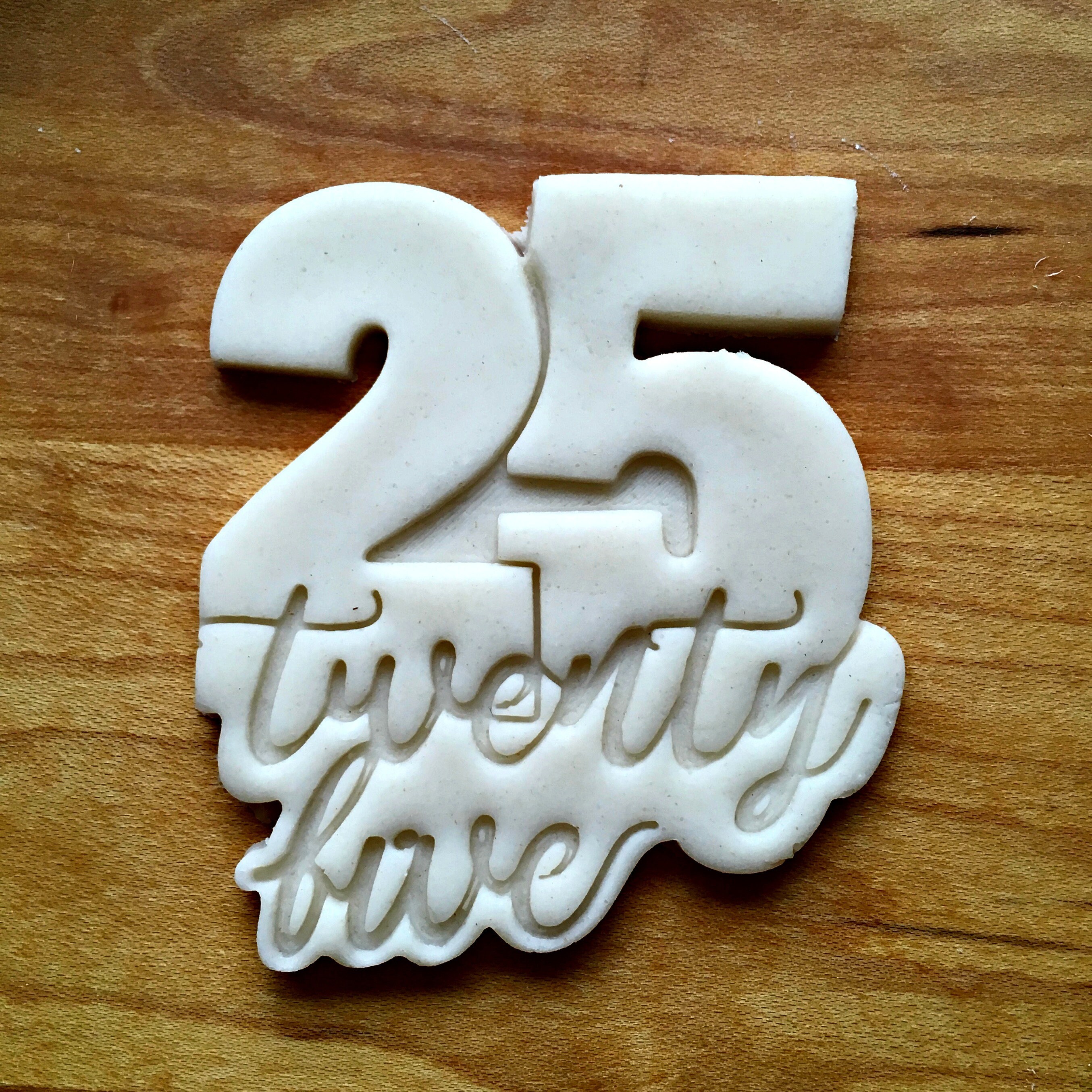 Lettered Number 25 Cookie Cutter/multi-size/dishwasher Safe | Etsy