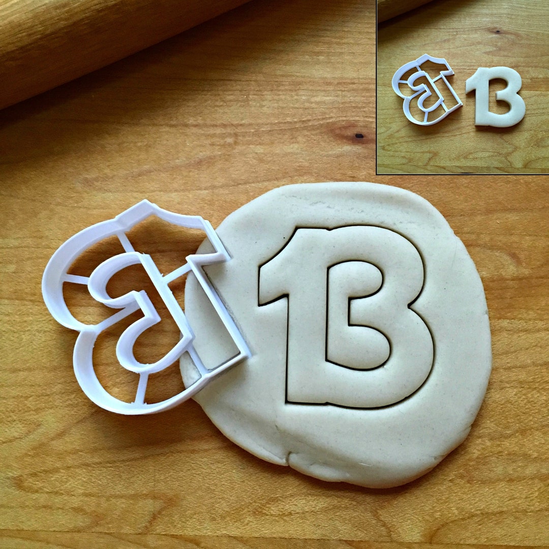 Number 13 Cookie Cuttermulti-size/cuts Through / - Etsy