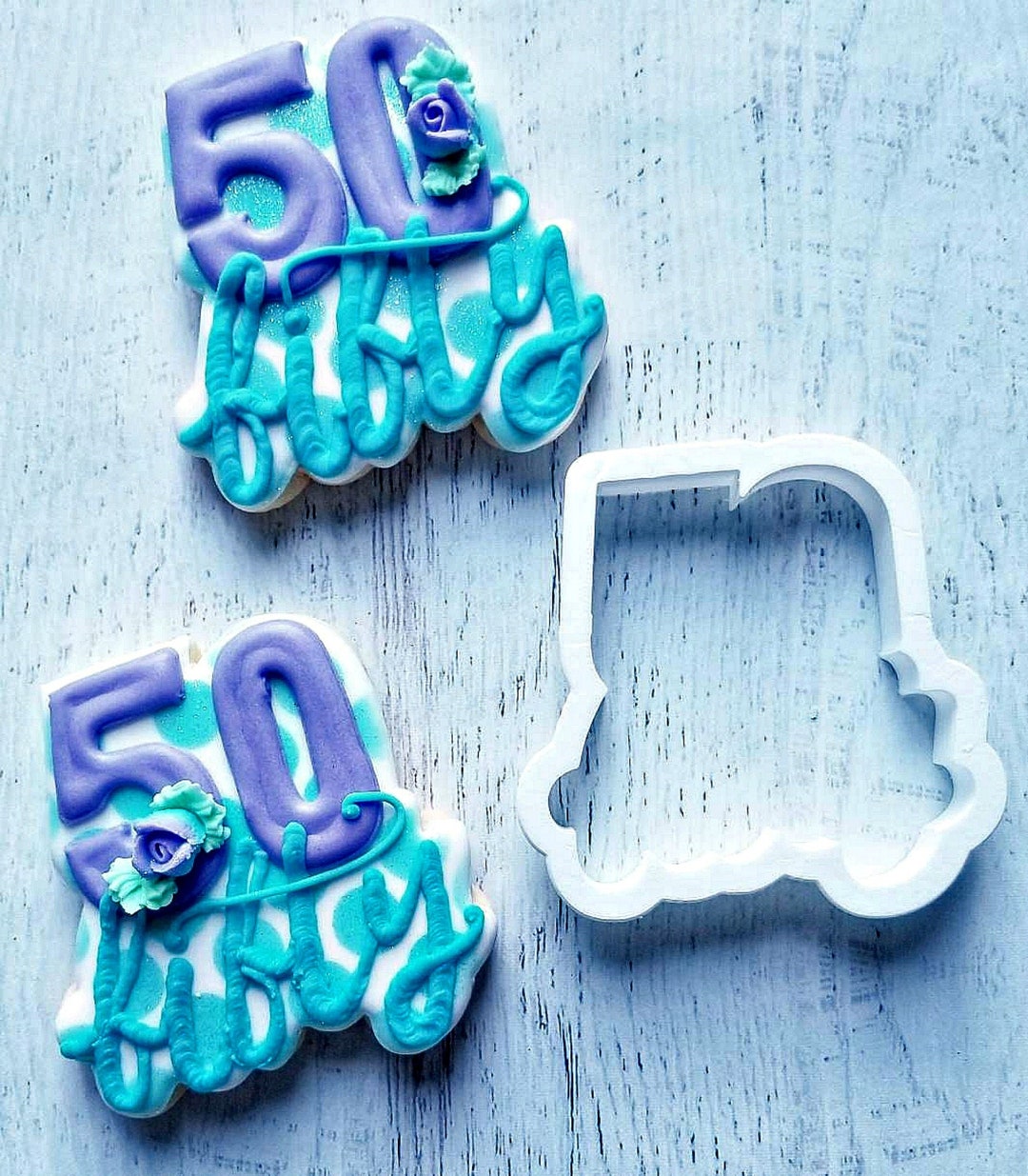 Lettered Number 50 Cookie Cutter/multi-size/choose Standard or ...