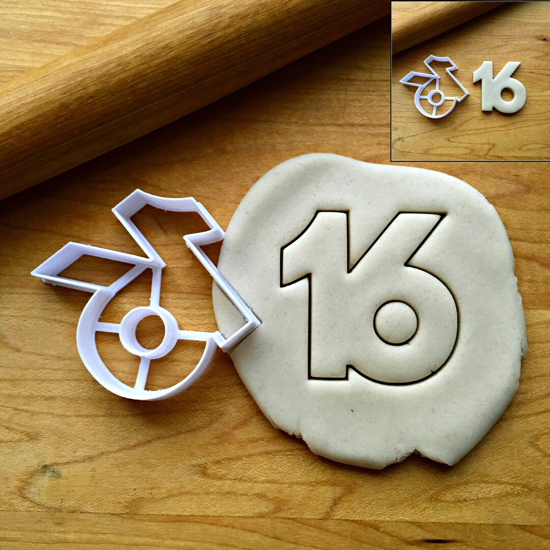 Number 16 Cookie Cuttermulti-size/creates Cut-out of the Center / - Etsy