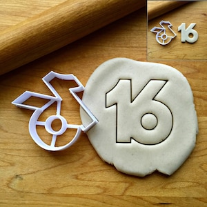Number 16 Cookie Cuttermulti-size/creates Cut-out of the Center / - Etsy