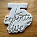 Lettered Number 75 Cookie Cutter/multi-size/dishwasher Safe Available ...
