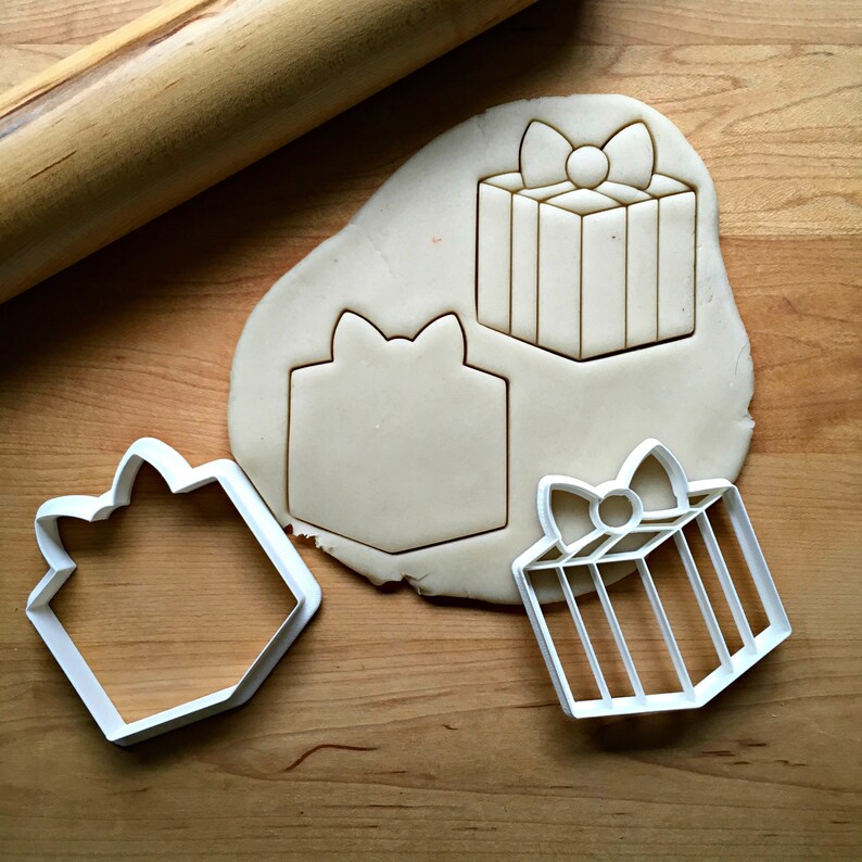 Set of 2 Present/gift Cookie Cutters/multi-size/dishwasher - Etsy
