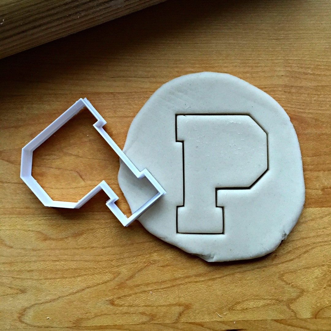 Varsity Letter P Cookie Cutter in Multiple Sizes - Etsy