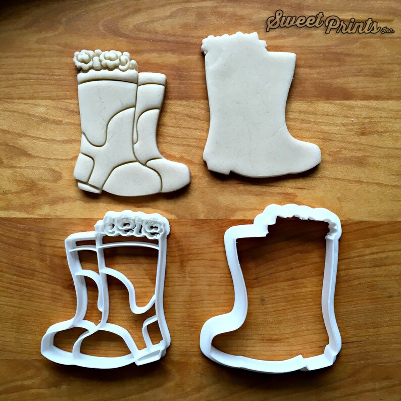 Set of 2 Rain Boots Cookie Cutters/multi-size - Etsy