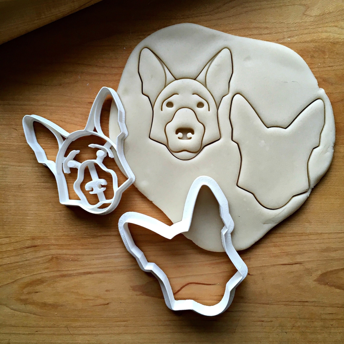 Set of 2 German Shepherd Dog Cookie - Etsy