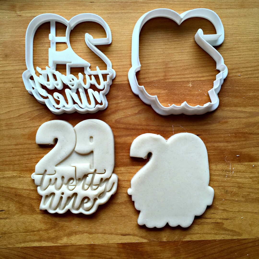Set of 2 Lettered Number 29 Cookie - Etsy
