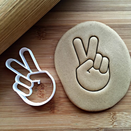 Peace Sign Cookie and Fondant Cutter - Etsy