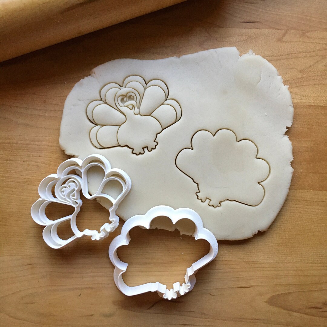 Set of 2 Turkey Cookie Cutters in Multiple Sizes - Etsy