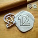 Number 12 Cookie Cutter/multi-size/cuts Through - Etsy