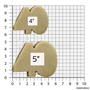 Number 40 Cookie Cutter/multi-size/dishwasher Safe Available/cuts ...