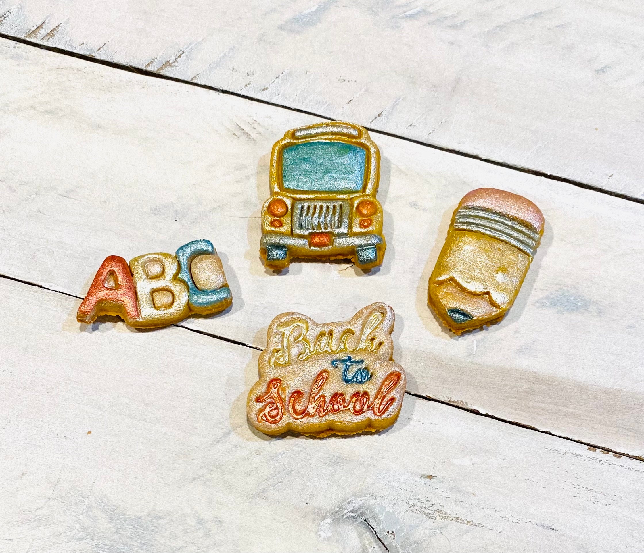 Set of 2 Back to School Script Cookie | Etsy