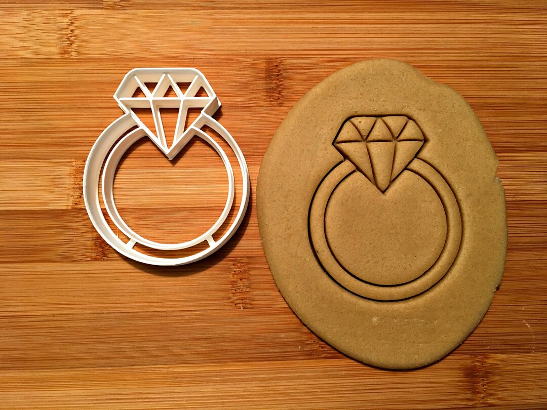 Diamond Ring Cookie Cutter in Multiple Sizes - Etsy