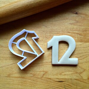Number 12 Cookie Cutter/multi-size/cuts Through - Etsy