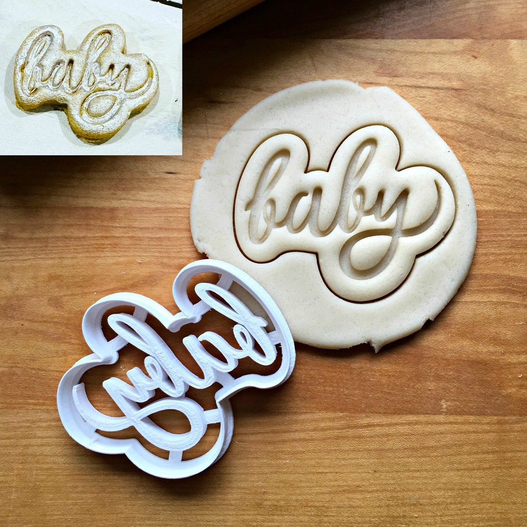Baby Script Cookie Cutter in Multiple Sizes - Etsy