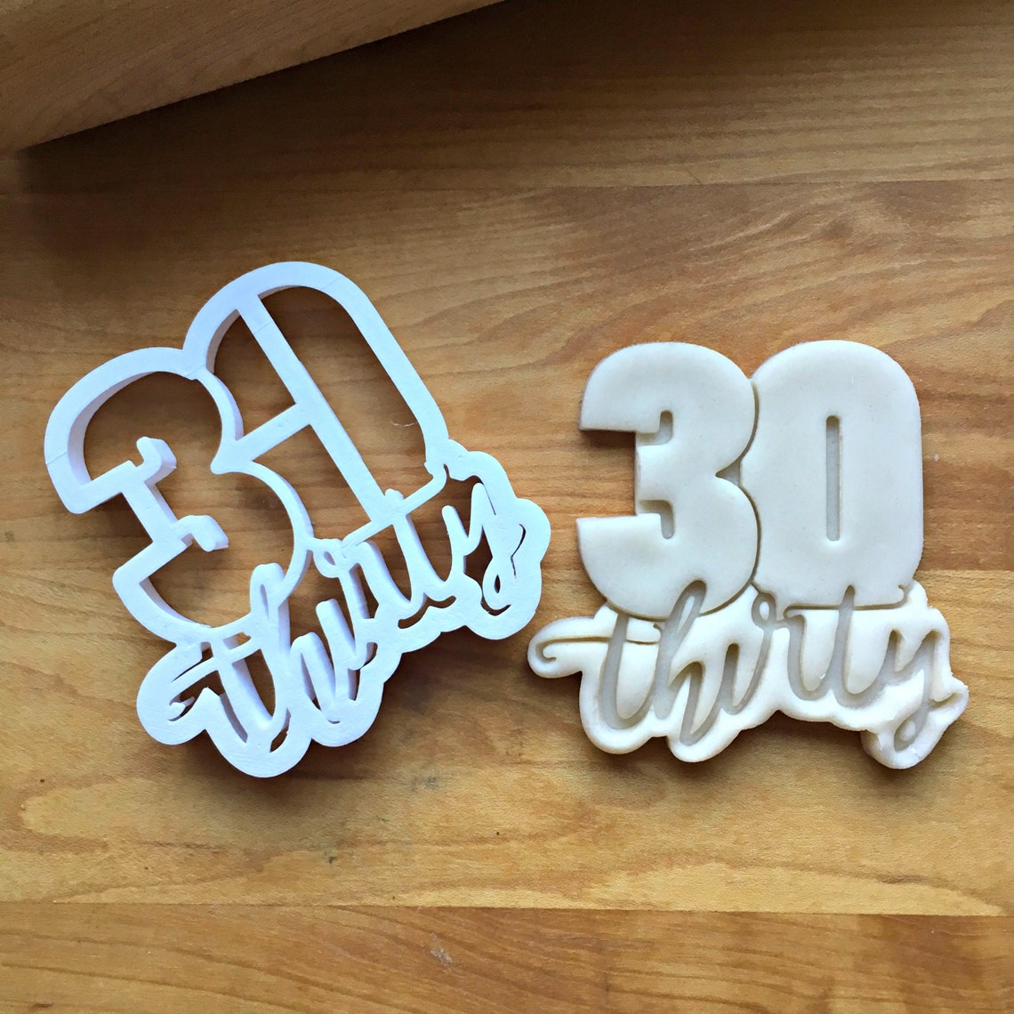 Lettered Number 30 Cookie Cutter/multi-size/dishwasher Safe - Etsy