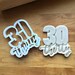 Lettered Number 30 Cookie Cutter/multi-size/dishwasher Safe - Etsy