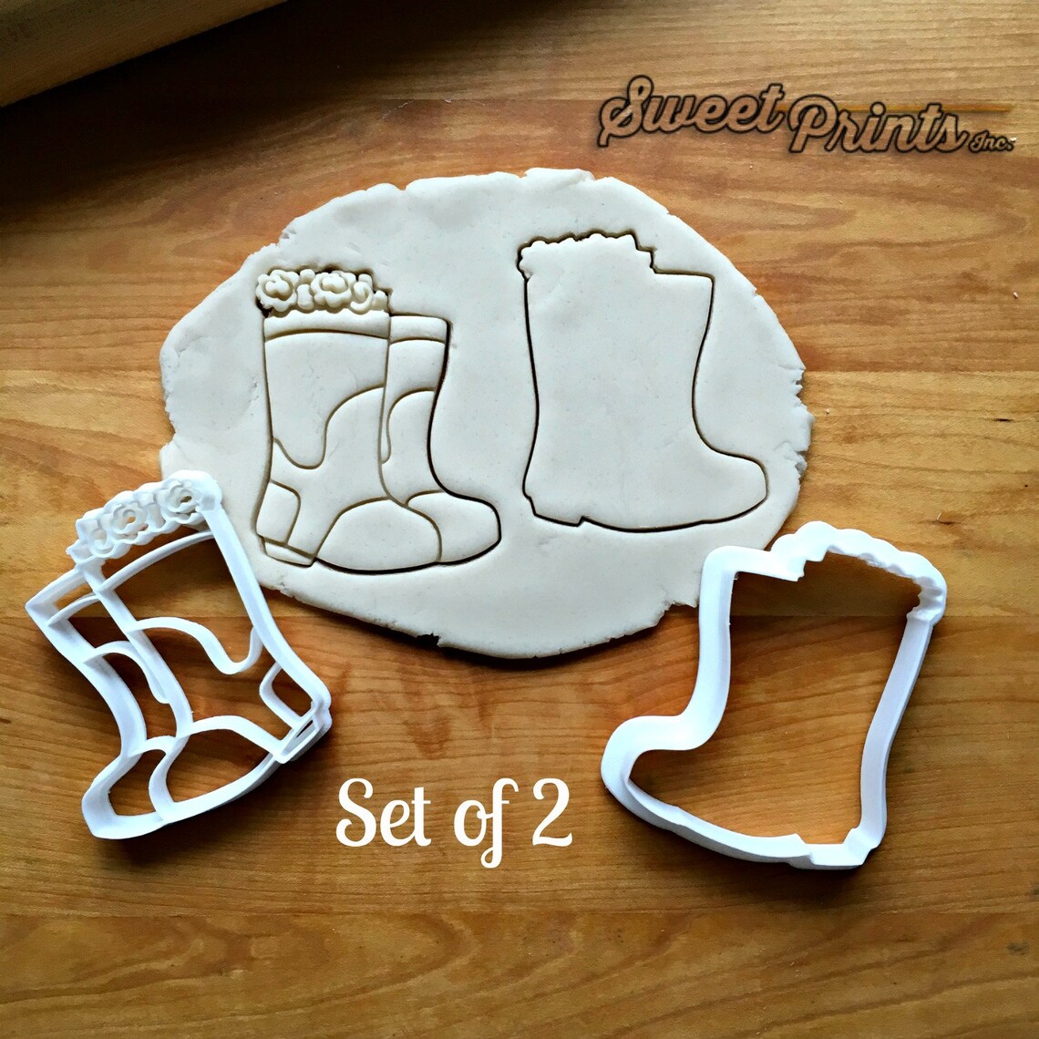 Set of 2 Rain Boots Cookie Cutters/multi-size - Etsy