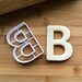 Letter B Cookie Cuttermulti-size/cuts Through the Centers / - Etsy
